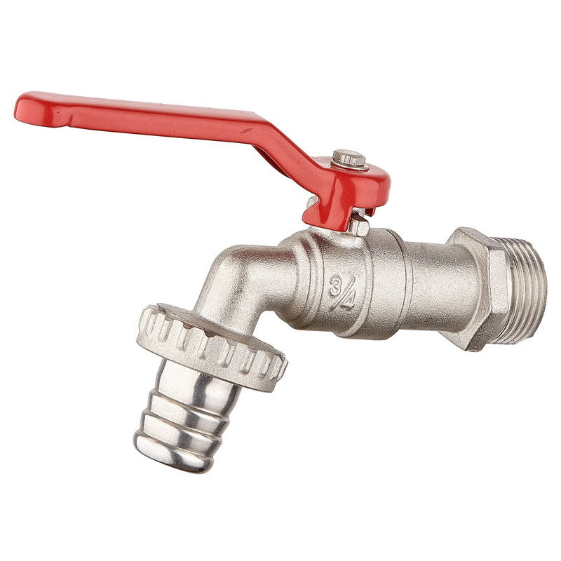 Metal Tap Red Handle 3/4'